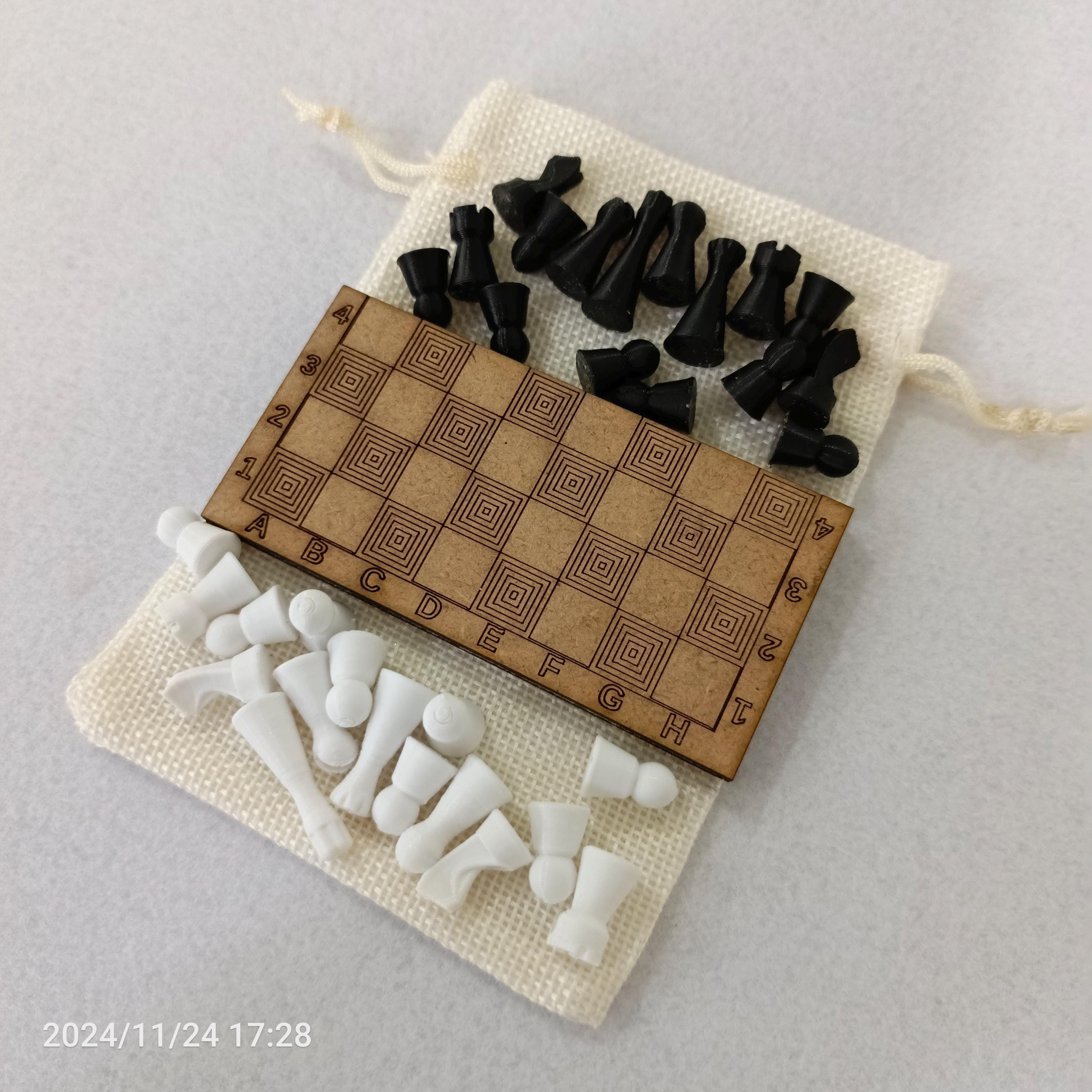 Pocket Chess, Mini Chess Set, Small Gift Chess Set, Chess for Travel ...