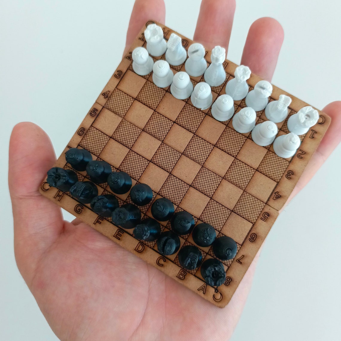 Mini Pocket Size Chess Set Wooden Table Chess Pieces and Easy Packeging ...