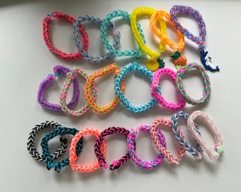 Custom Rubber Band Bracelets - Etsy