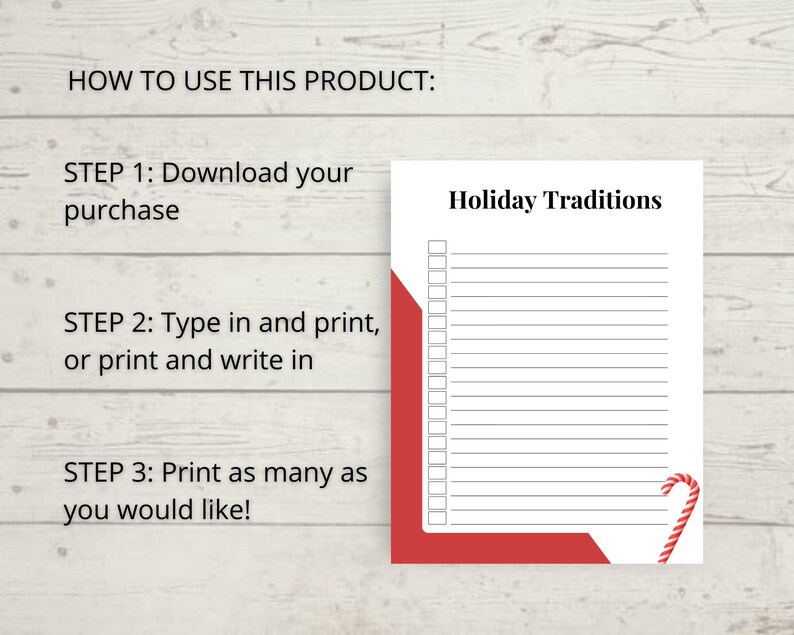 Christmas Planner Printable, Holiday Event Schedule (digital Download ...