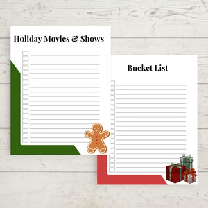 Christmas Planner Printable, Holiday Event Schedule (digital Download ...