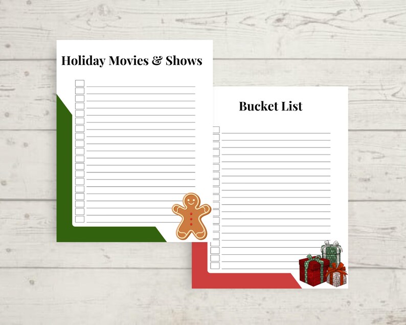 Christmas Planner Printable, Holiday Event Schedule (digital Download ...