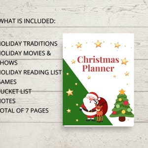 Christmas Planner Printable, Holiday Event Schedule (digital Download ...