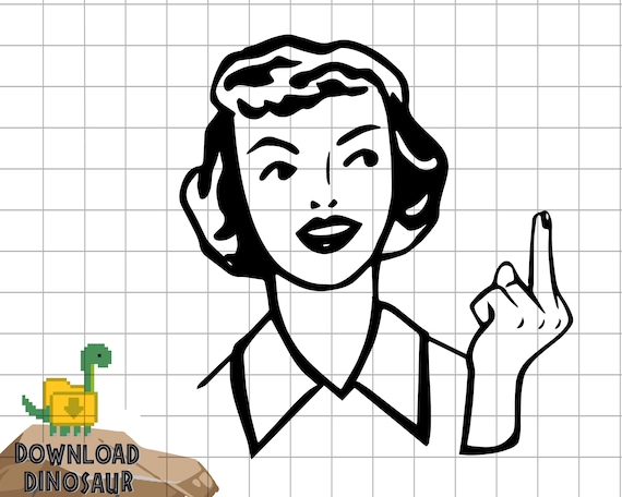 Lady Finger Clipart Black And White