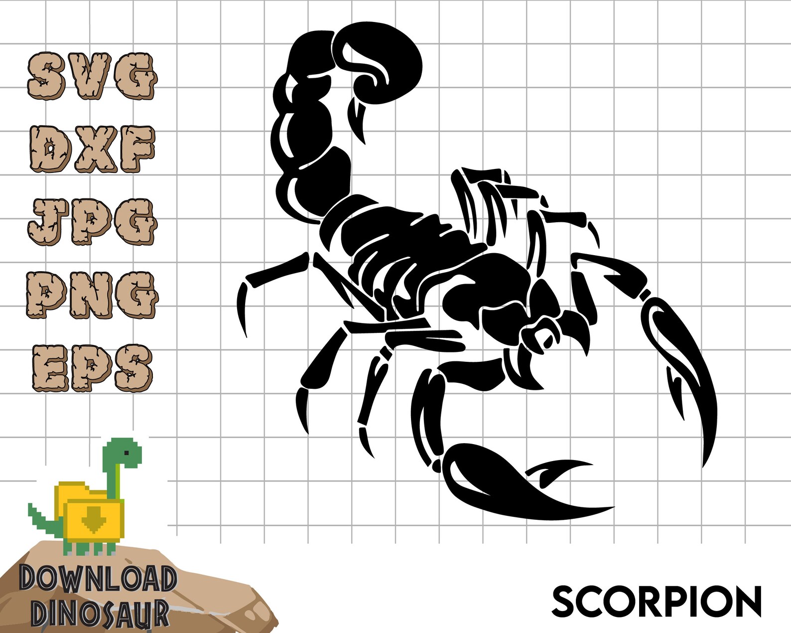 Scorpion SVG, Scorpion Clipart for Crafts, Scorpion Tattoo Design SVG ...