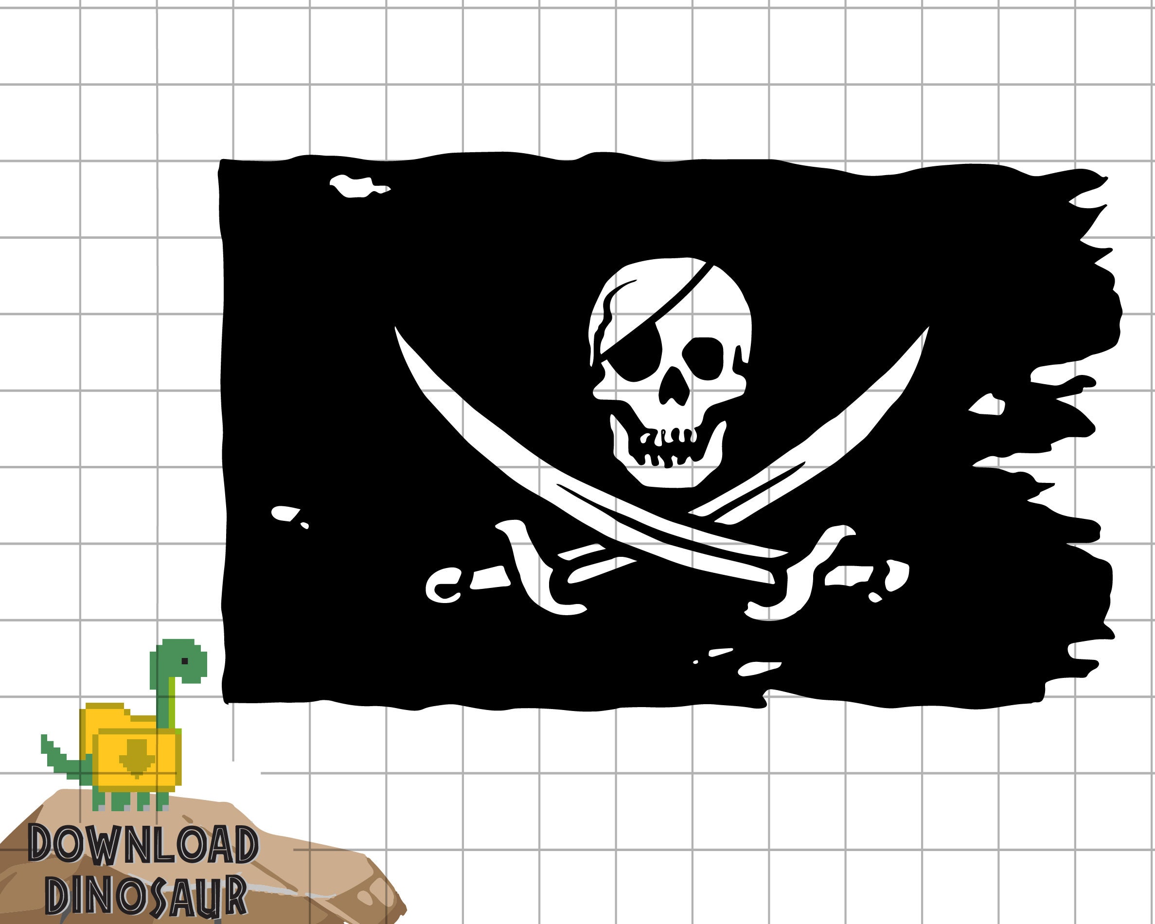Jolly Roger SVG, Jolly Roger Flag, Jolly Roger Stencil, Halloween Porch ...