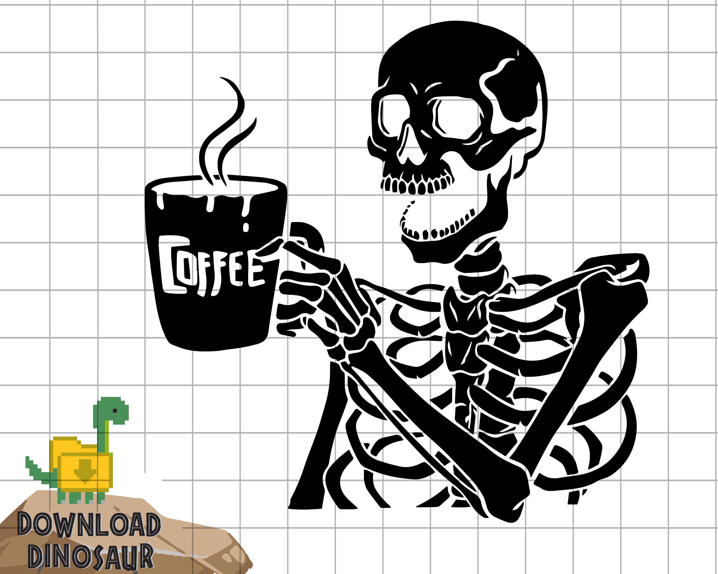 Coffee Cup SVG, Skeleton Coffee, Funny Coffee Svg, Coffee Quotes Funny ...