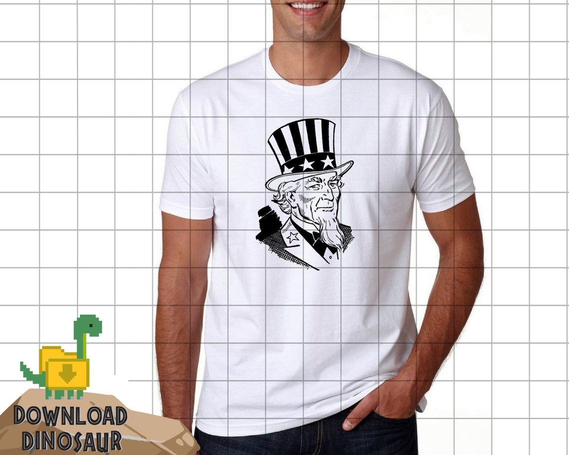Uncle Sam SVG, Vintage Uncle Sam, Declaration of Independence, God ...