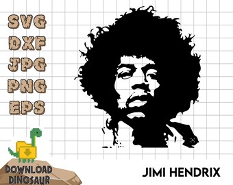 Jimi Hendrix Svg Png - Etsy