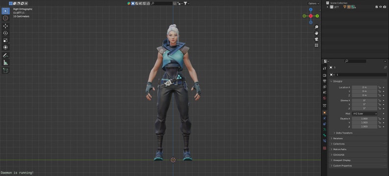 Valorant Jett 3D Model Jett 3D Model Jett Blender 3D - Etsy Israel