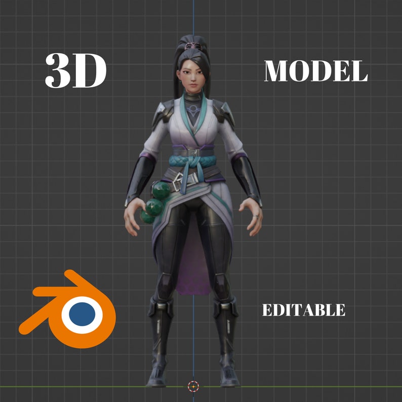Valorant Sage 3D Model Sage 3D Model Sage Blender 3D - Etsy UK