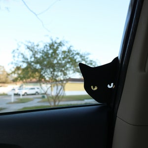 Two Cat Face Peeking Car Window Silhouette. 3D Printed - Etsy