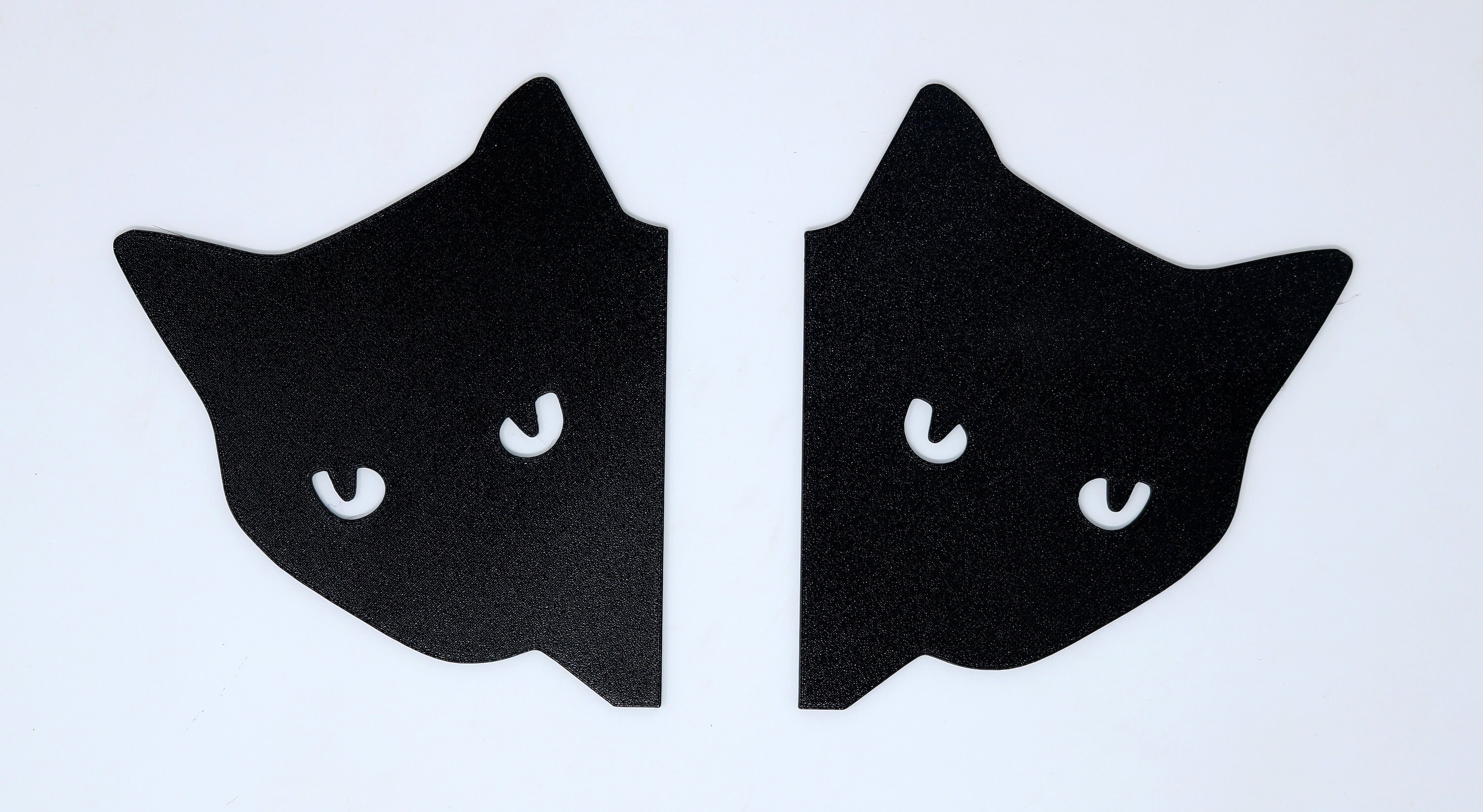 Two Cat Face Peeking Car Window Silhouette. 3D Printed - Etsy