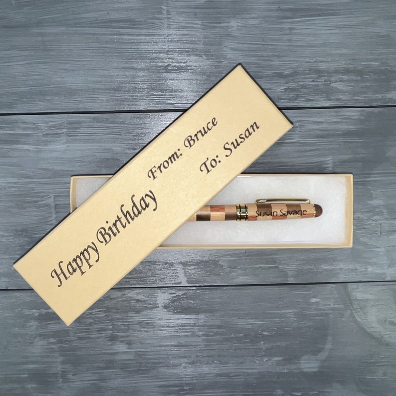 Personalized Engraved Wood Pen Custom Wooden Ballpoint Pens - Etsy