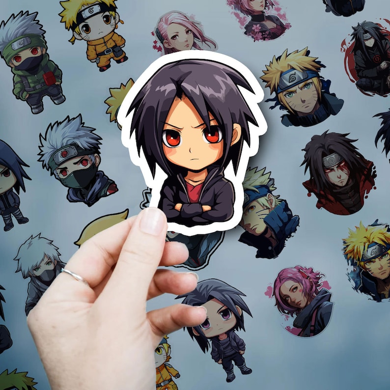 Naruto Shippuden Anime Sticker PNG Bundle 40 Naruto Cute - Etsy