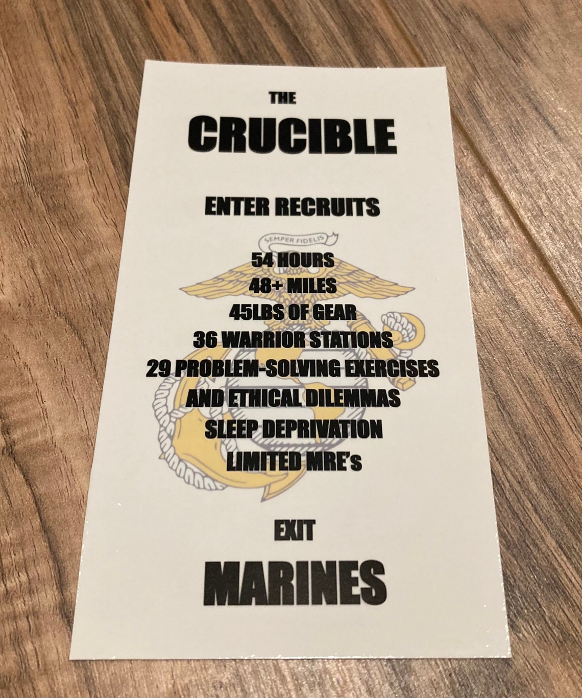PDF File Only USMC Crucible Decal - Etsy