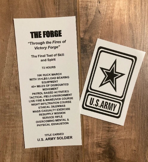 PDF File Only US Army FORGE Decal Pdf - Etsy