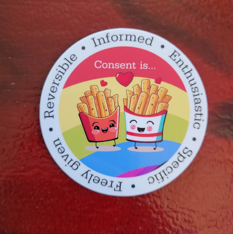 F.R.I.E.S. Consent Sticker - Etsy