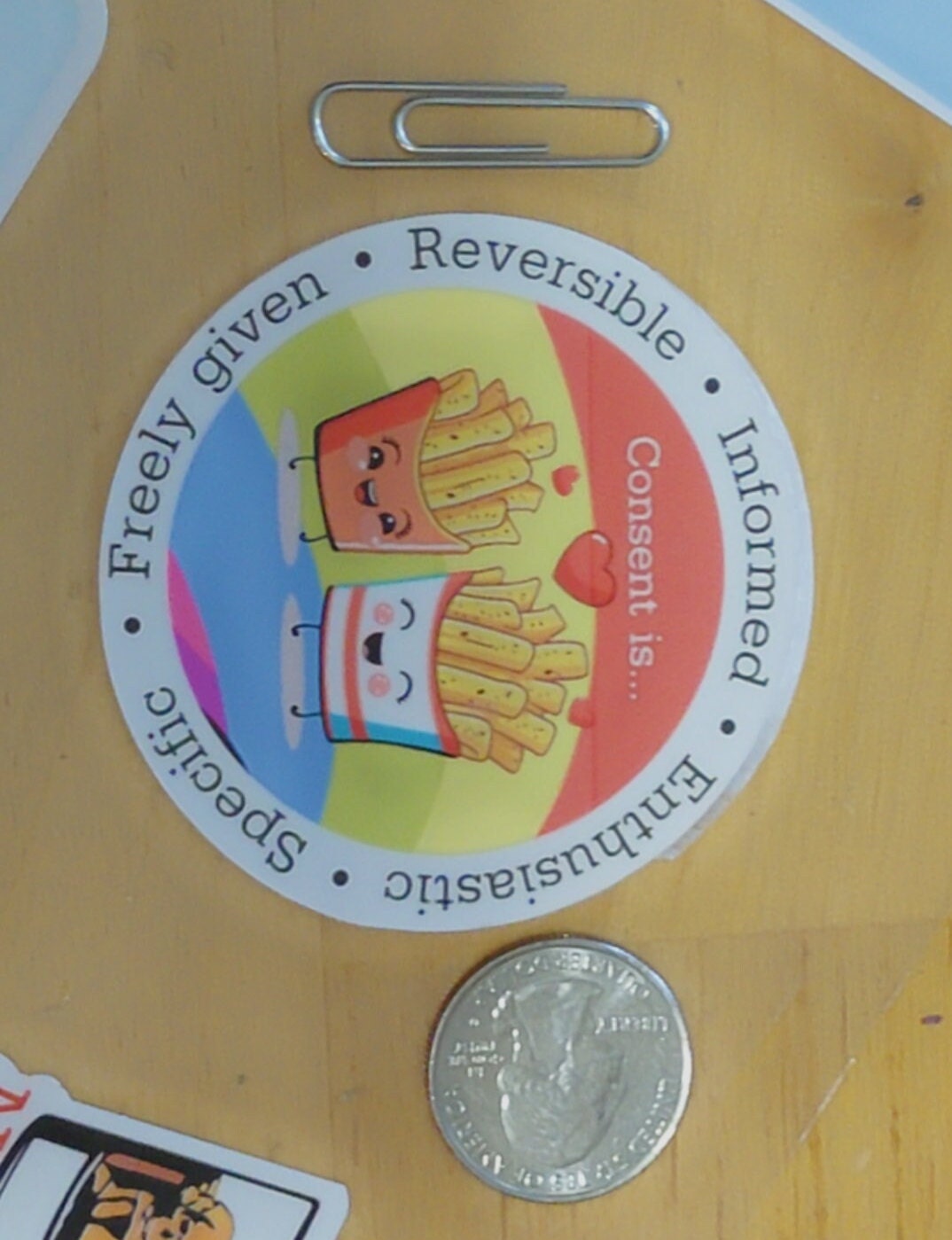 F.R.I.E.S. Consent Sticker - Etsy