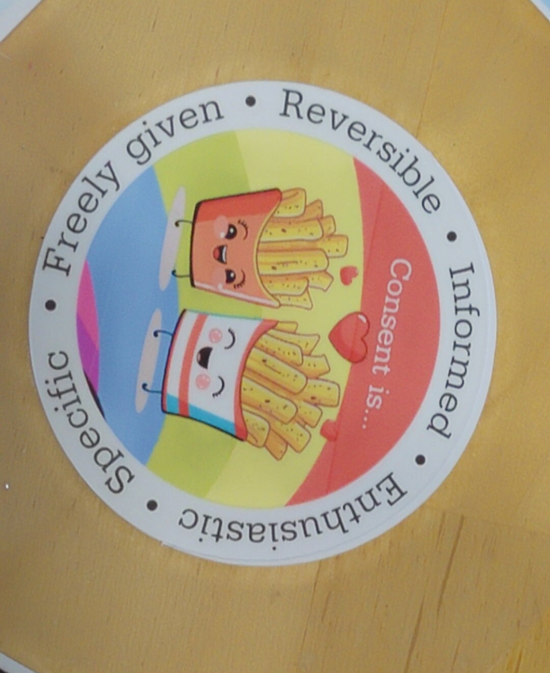 F.R.I.E.S. Consent Sticker - Etsy