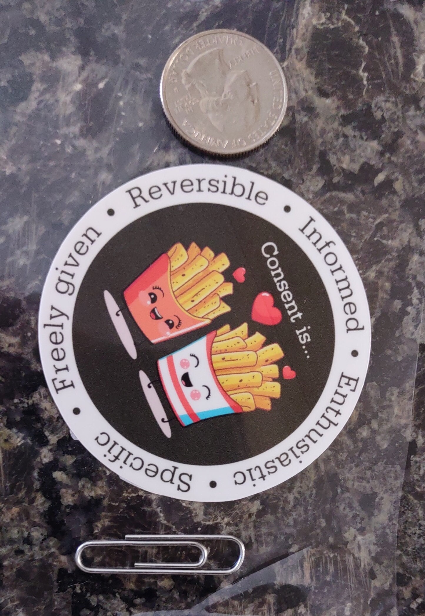 F.R.I.E.S. Consent Sticker - Etsy