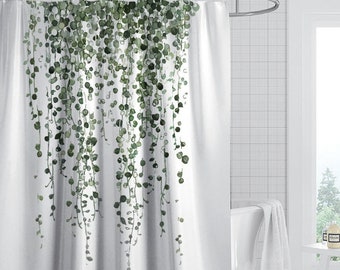 Green Vine Shower Curtain - Etsy