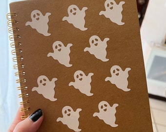 Ghost Notebook, Ghost Journal, Ghost Planner, Halloween Notebook, Goth ...