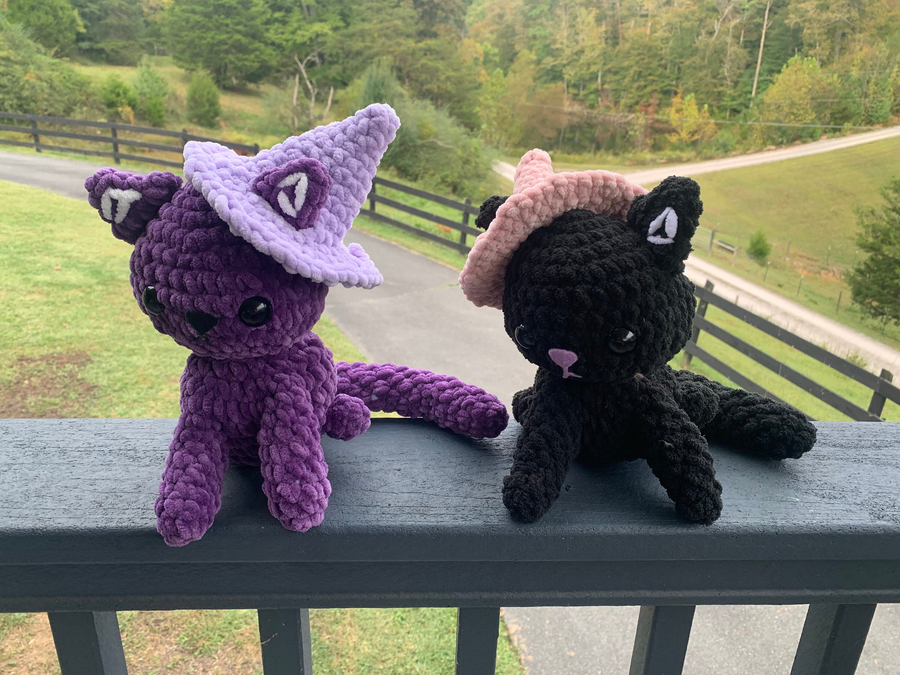 Crochet Halloween Cat Plush - Etsy