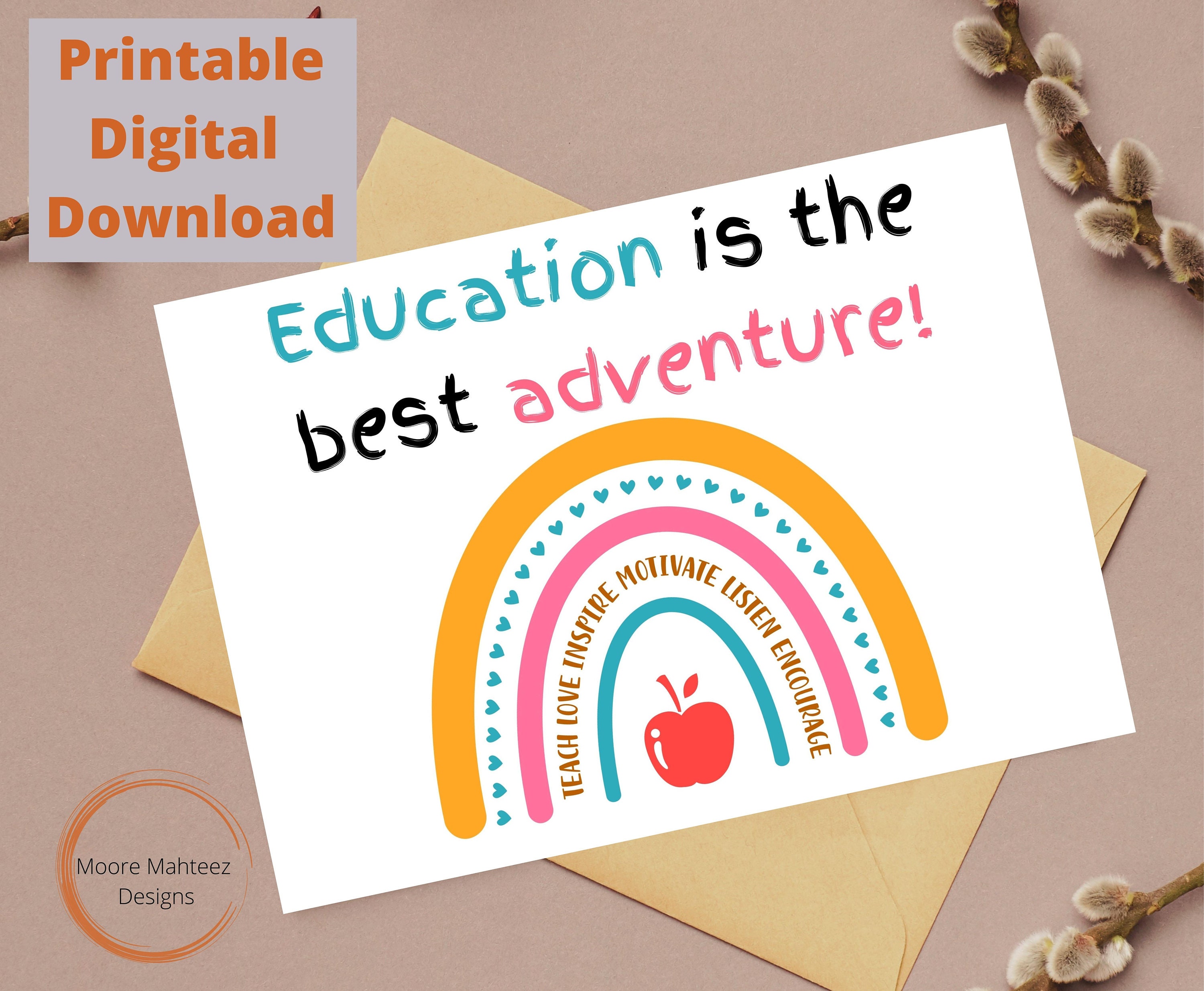 Printable Greeting Card | Back to School Card | Card for Student | Card ...