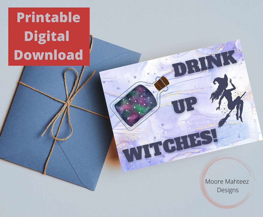 Printable Greeting Card | Happy Halloween Card | Cute Halloween Card ...