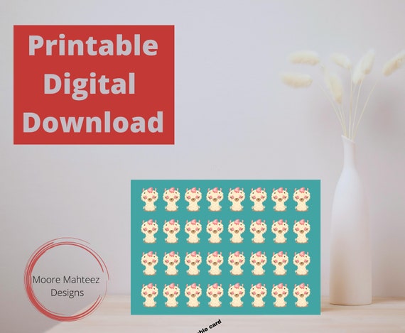 Printable Greeting Card Llamaste Print at Home Blank - Etsy