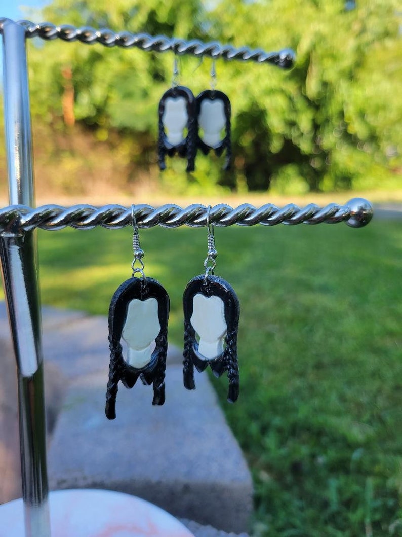 Wednesday Addam Clay Dangle Earrings - Etsy