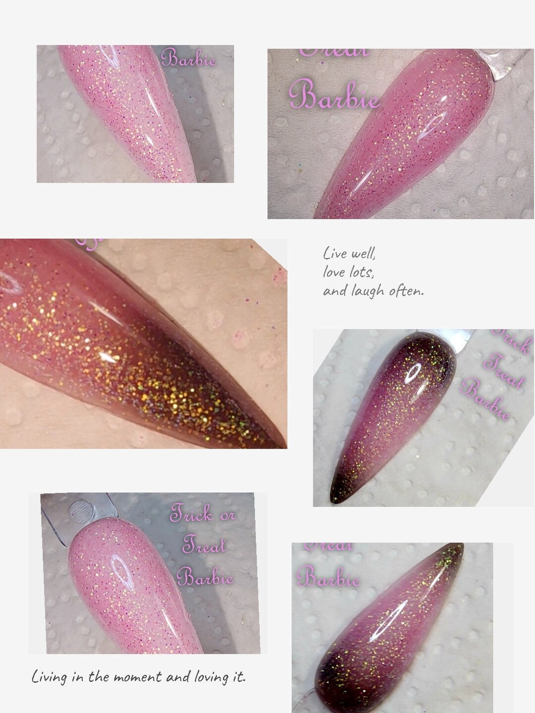 Trick or Treat Barbieuv Glitter Dip Powder - Etsy