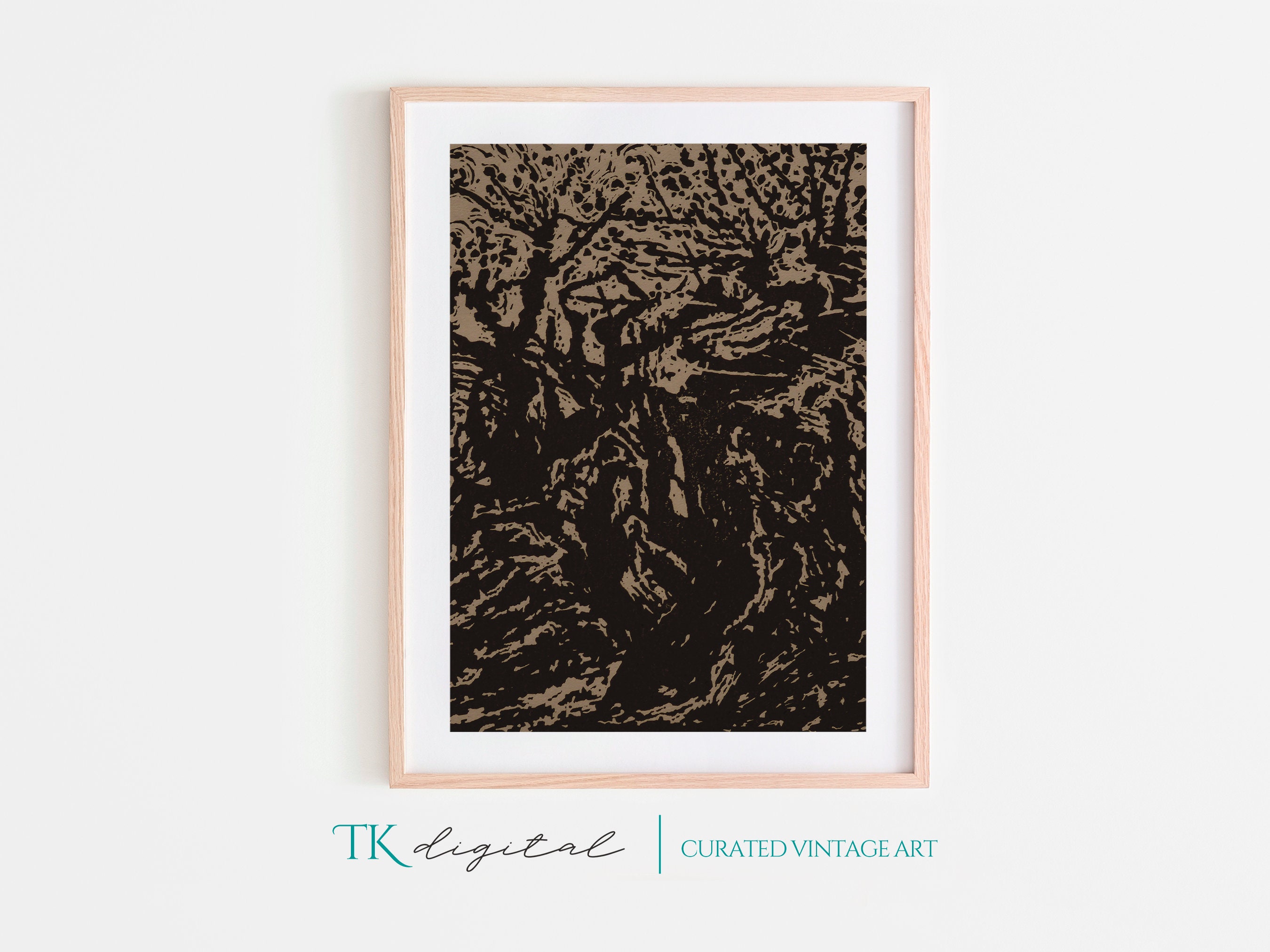 Moody Forest Drawing Vintage Printable Art Antique Printable Art ...