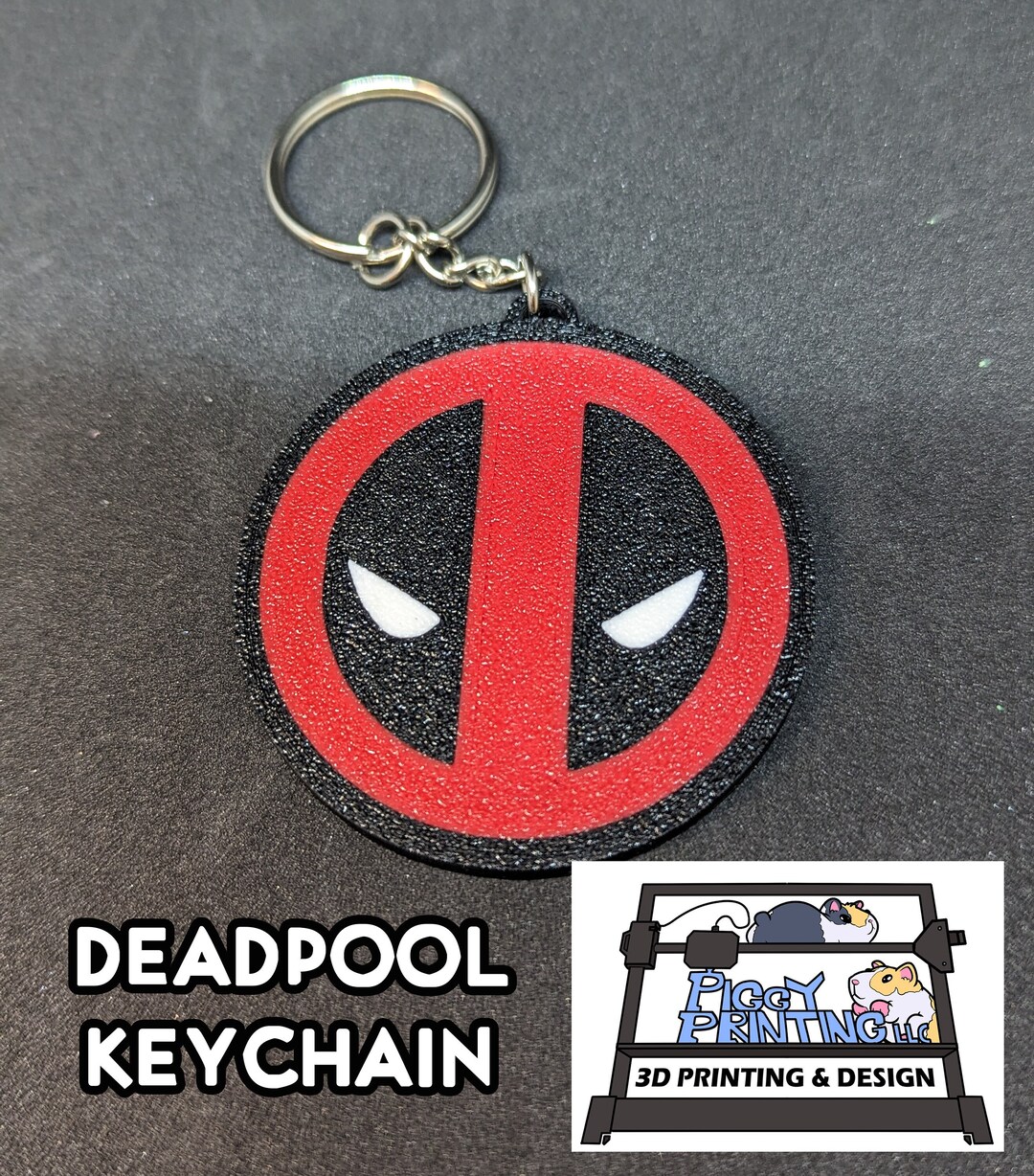 Deadpool MCU Marvel Keychain | 3D Printed | 3D Printed Keychain - Etsy