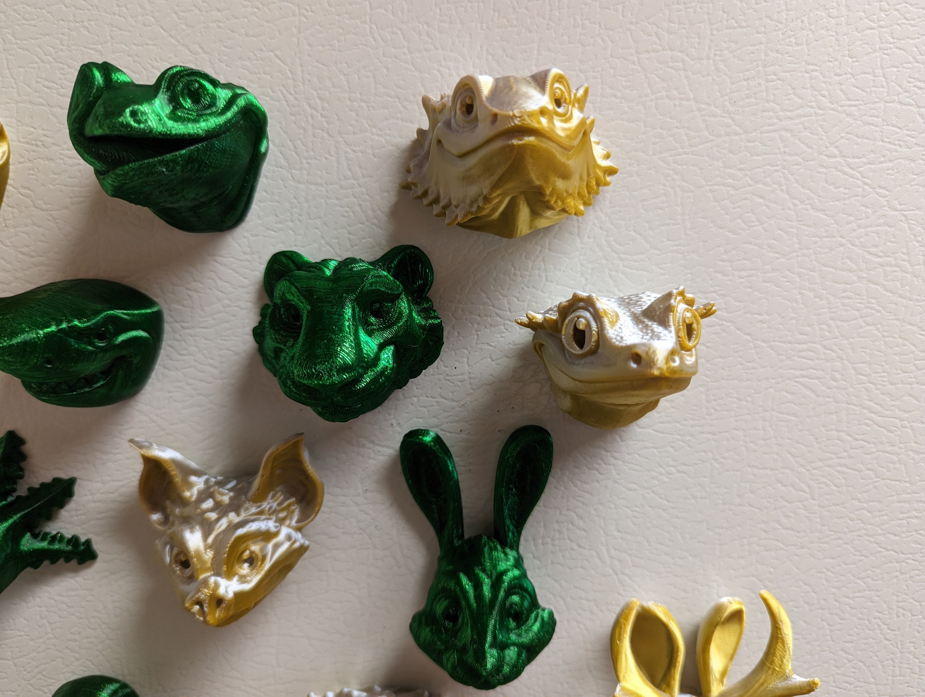 Animated Animal Refrigerator Magnets | Choose Color and Type | Cute 3D ...