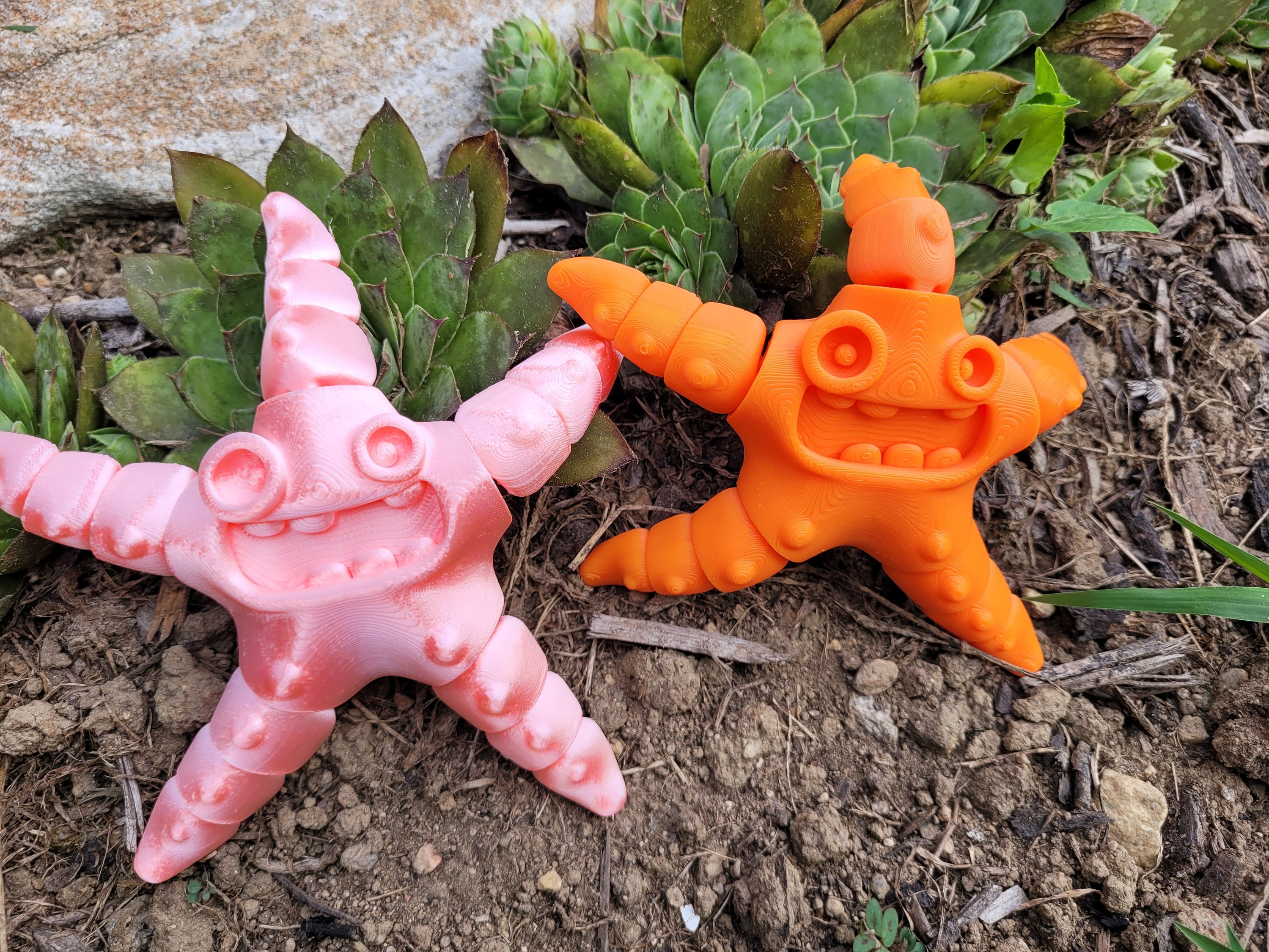 Flexi Factory Articulated Starfish | 3D Printed | Articulated Fidget ...