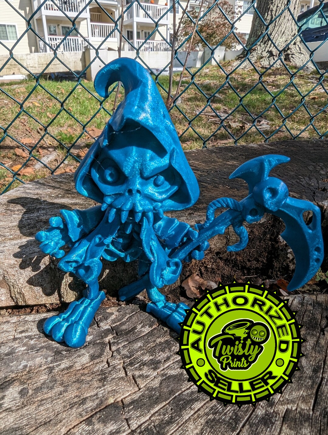 Twisty Prints Grim Reaper Articulated Figurine | 3D Printed Flexi Doll ...