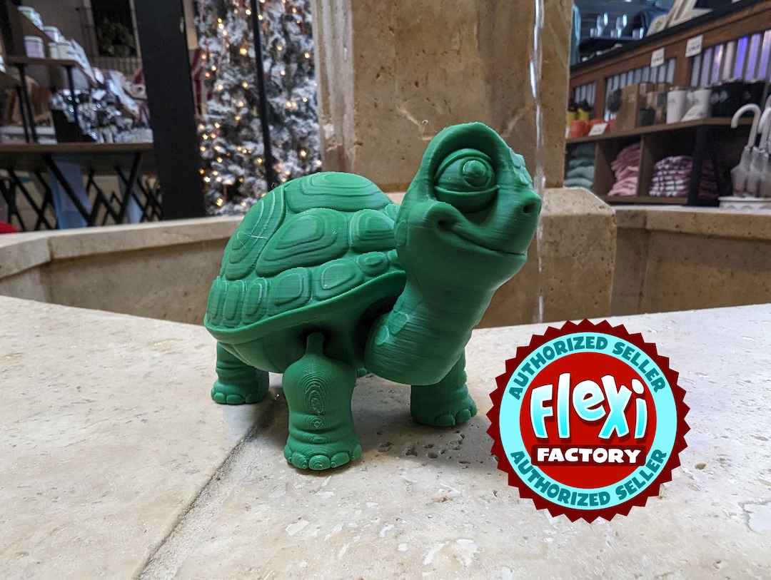 Flexi Factory Articulated Tortoise | 3D Printed | Articulated Fidget ...
