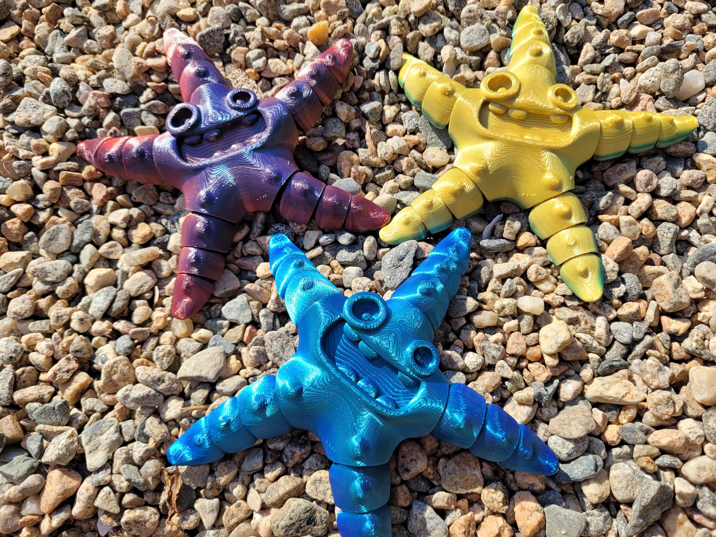 Flexi Factory Articulated Starfish 3D Printed Articulated Fidget Toy - Etsy