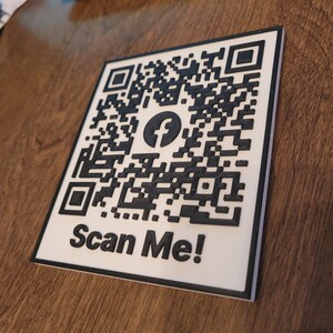 Custom 3D Printed QR Code - Etsy