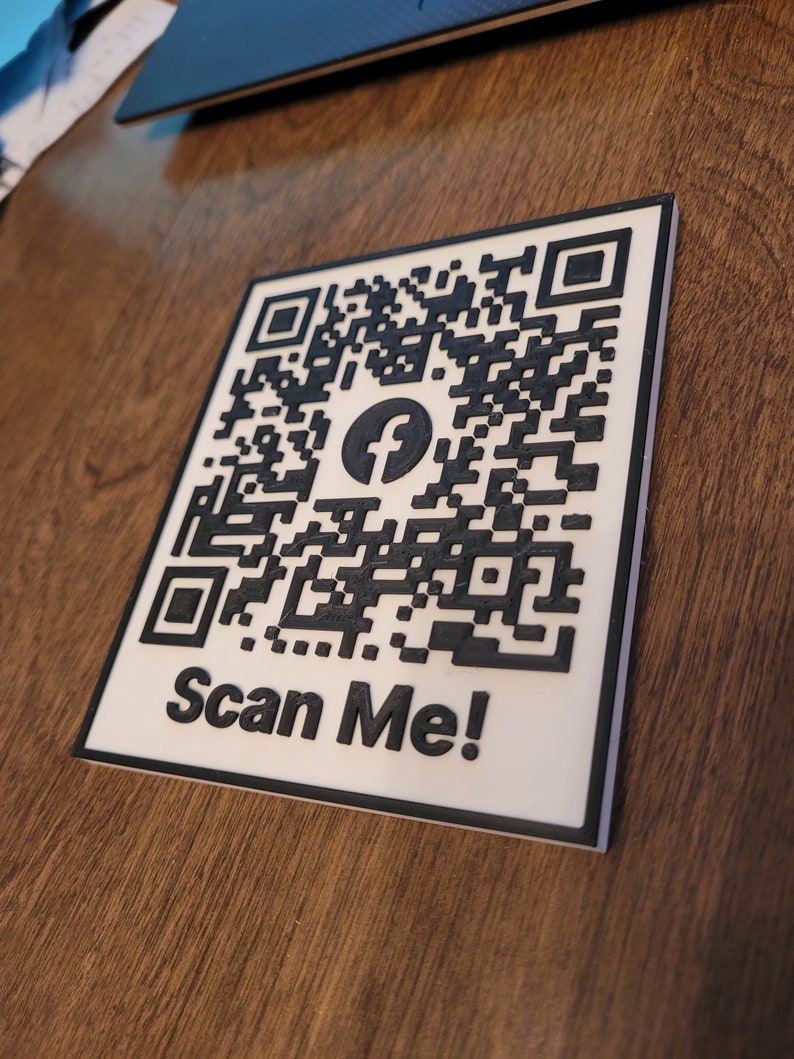 Custom 3D Printed QR Code - Etsy
