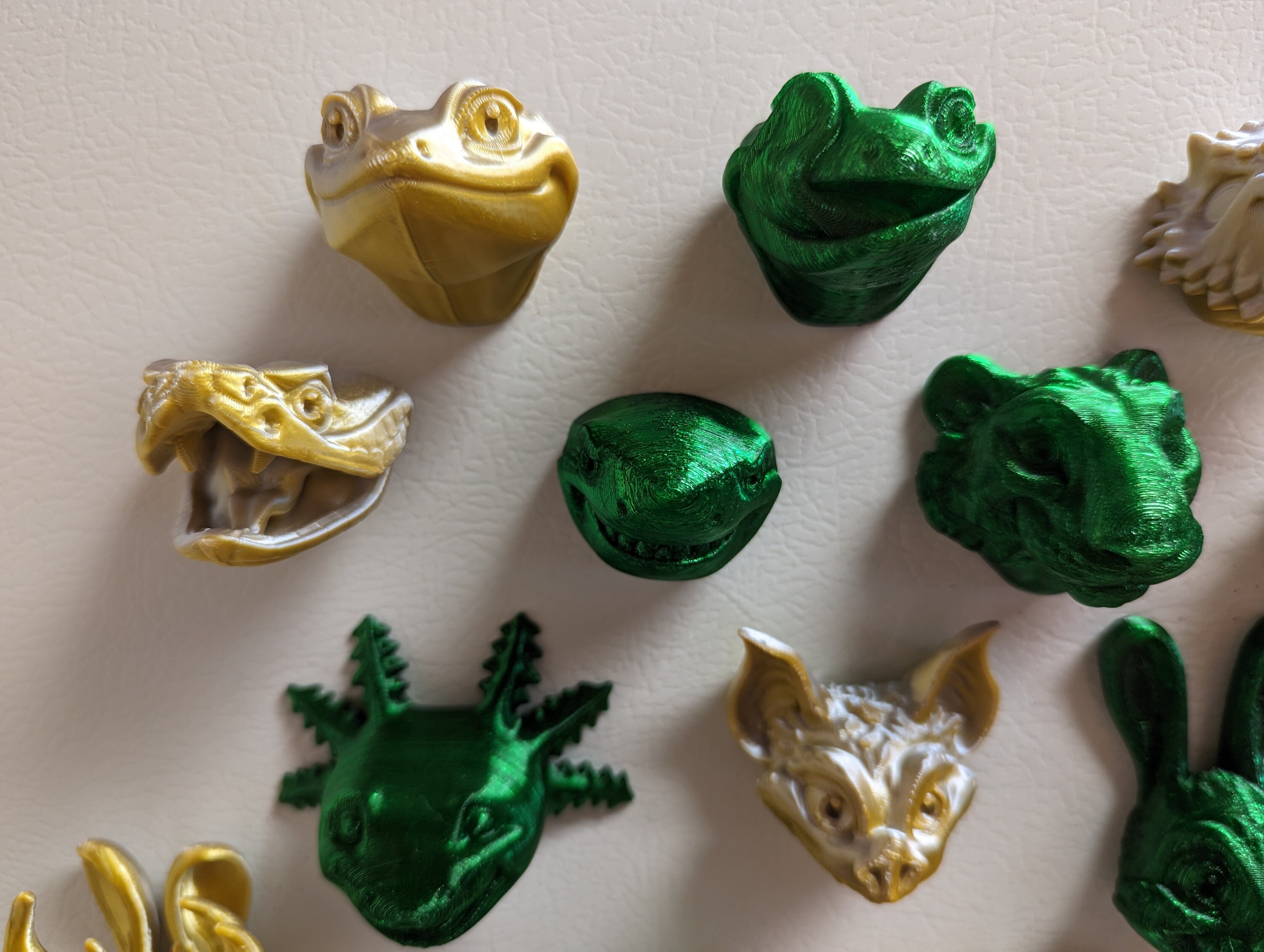 Animated Animal Refrigerator Magnets | Choose Color and Type | Cute 3D ...