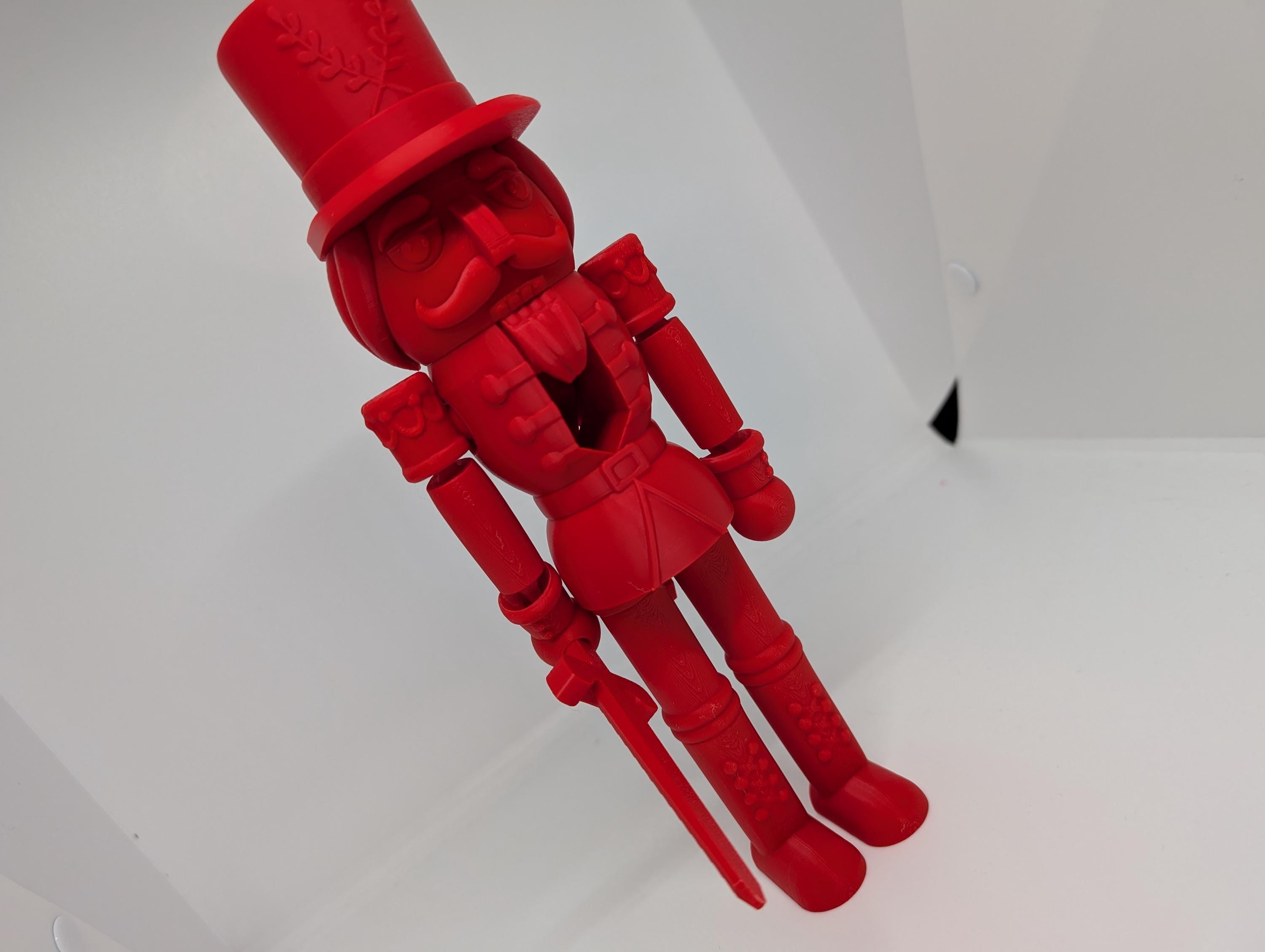 Flexi Factory Nutcracker Toy Soldier | 3D Printed | Articulated Fidget ...