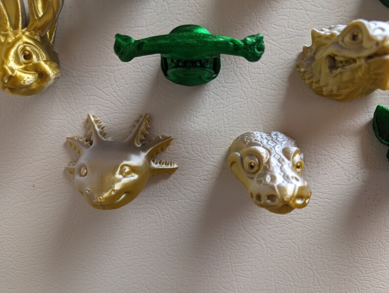 Animated Animal Refrigerator Magnets | Choose Color and Type | Cute 3D ...