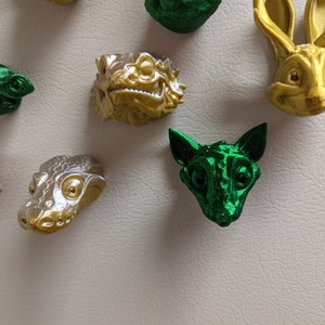 Animated Animal Refrigerator Magnets | Choose Color and Type | Cute 3D ...