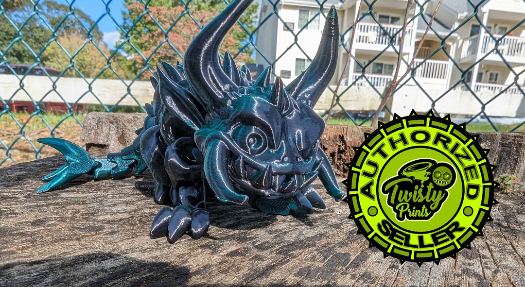 Twisty Prints Hodag Articulated Figurine | 3D Printed Flexi Doll ...