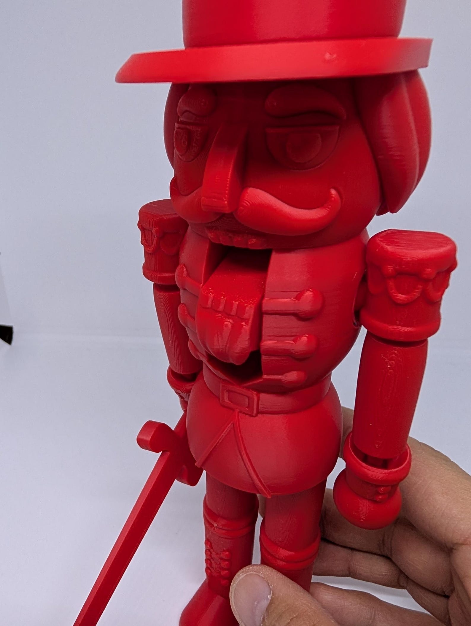 Flexi Factory Nutcracker Toy Soldier | 3D Printed | Articulated Fidget ...