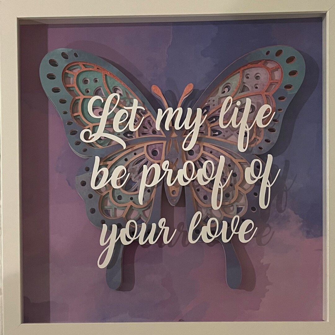 Memorial Butterfly Shadowbox - Etsy