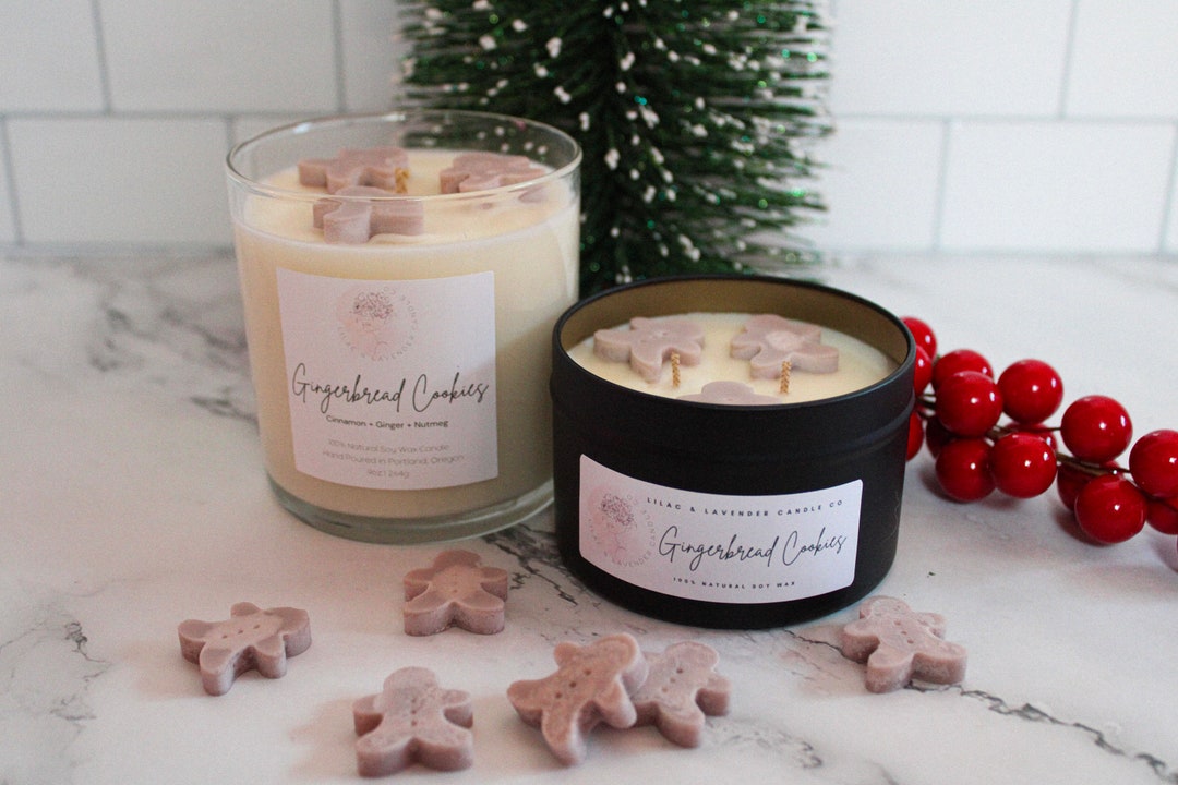 Gingerbread Candle Gingerbread Cookie Christmas Candle Soy Candles ...